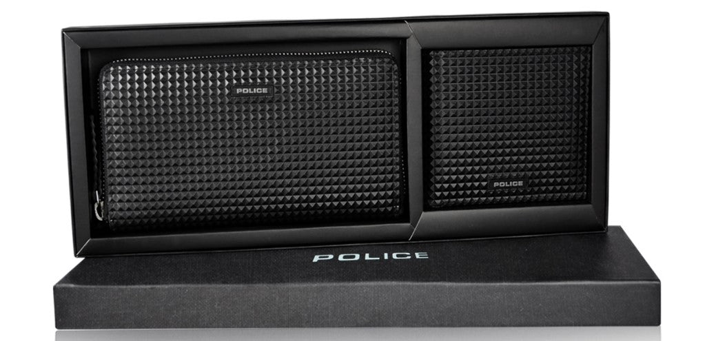 WALLET PYRAMID MEN SLIM WALLET + WOMEN’S ZIP AROUND WALLET WALLET COMB